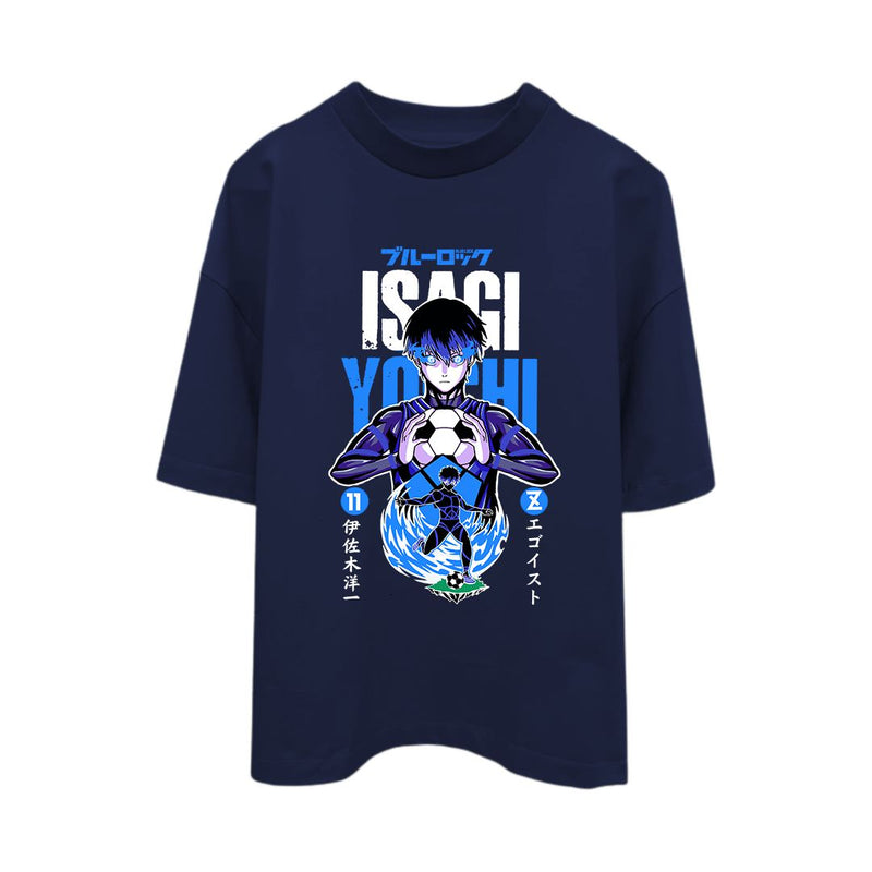 Yoichi Isagi Blue Lock Anime Oversized T-shirt - Sleekandpeek